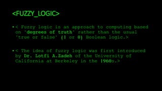 Fuzzy logic | PPT