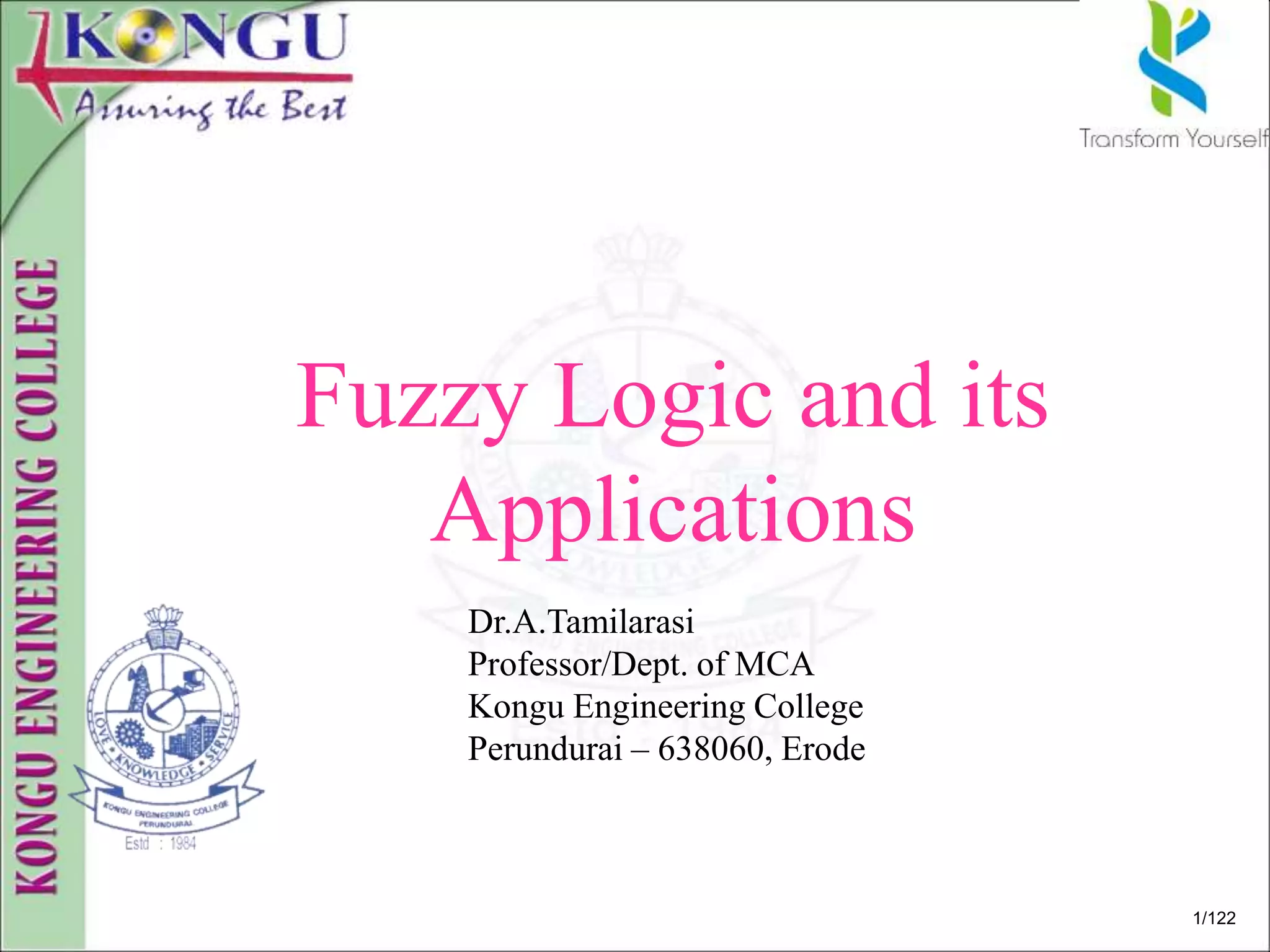 Fuzzy logic andits Applications | PPT Fuzzy logic andits Applications | PPT