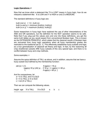 Fuzzy logic1 | PDF