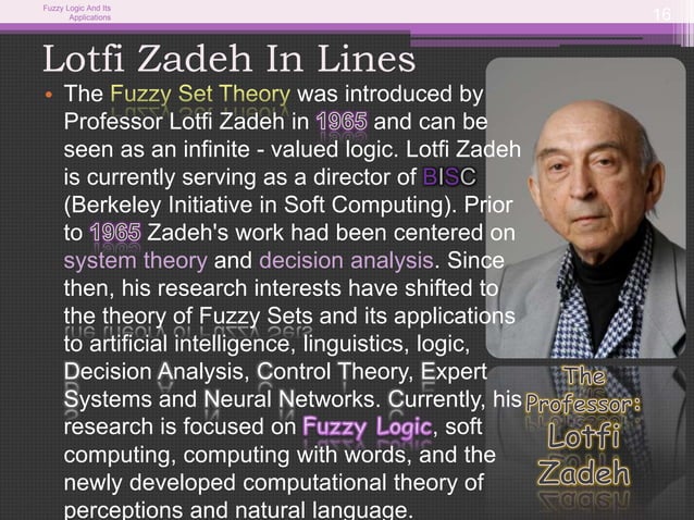 Fuzzy logic and its applications | PPTX | Programming Languages | Computing