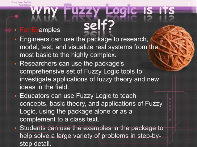 Fuzzy logic and its applications | PPTX | Programming Languages | Computing