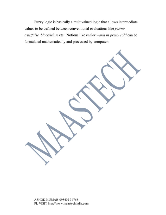 FUZZY LOGIC PROJECTS-POWER TRANSFORMER PROTECTION FOR FUZZYLOGIC-MAASTECH | DOC | Technology ...