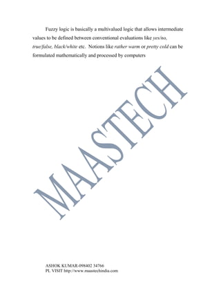 FUZZY LOGIC PROJECTS ABSTRACT:Fuzzy logic based differential relay for power transformer ...