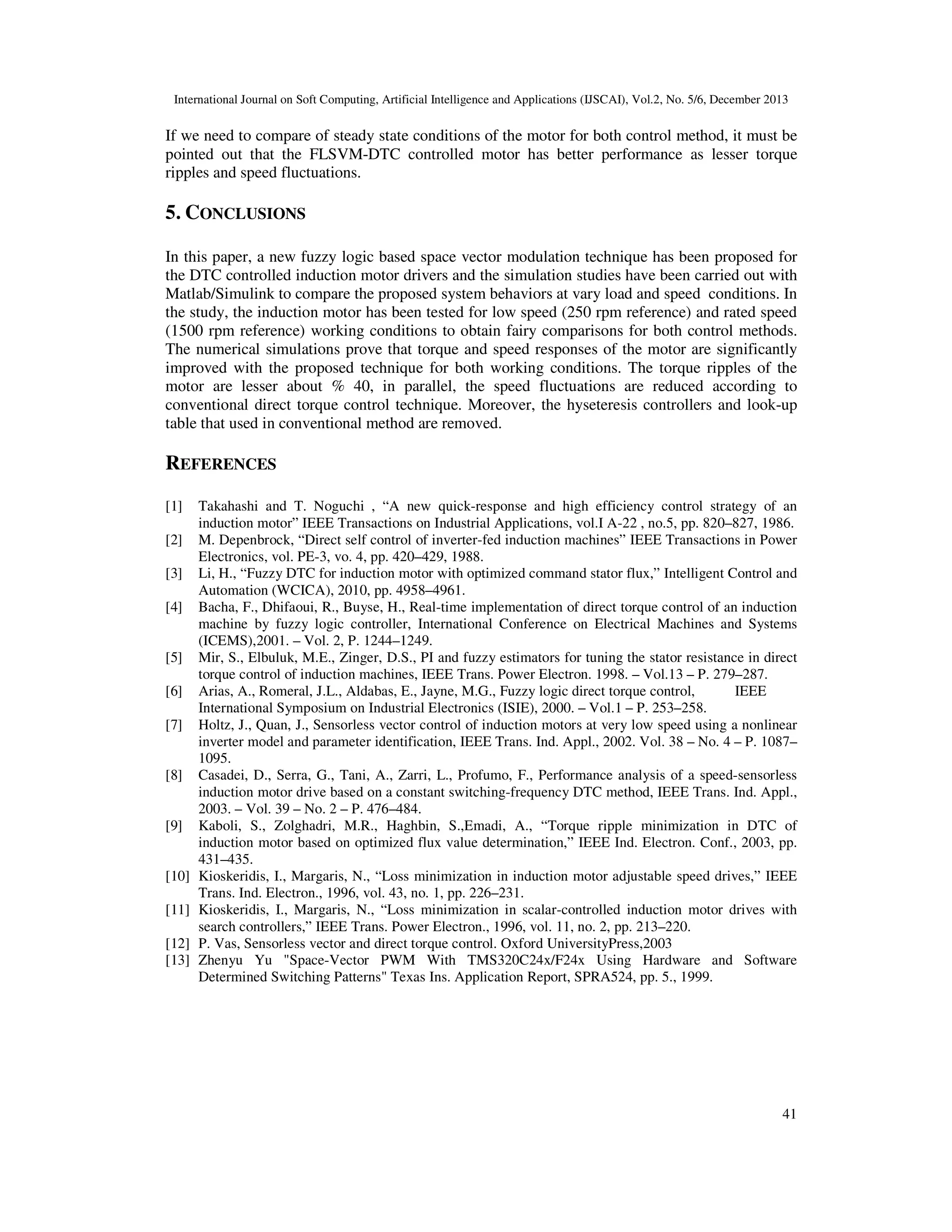 Fuzzy Logic Based Direct Torque Control Of Induction Motor With Space Vector Modulation Pdf