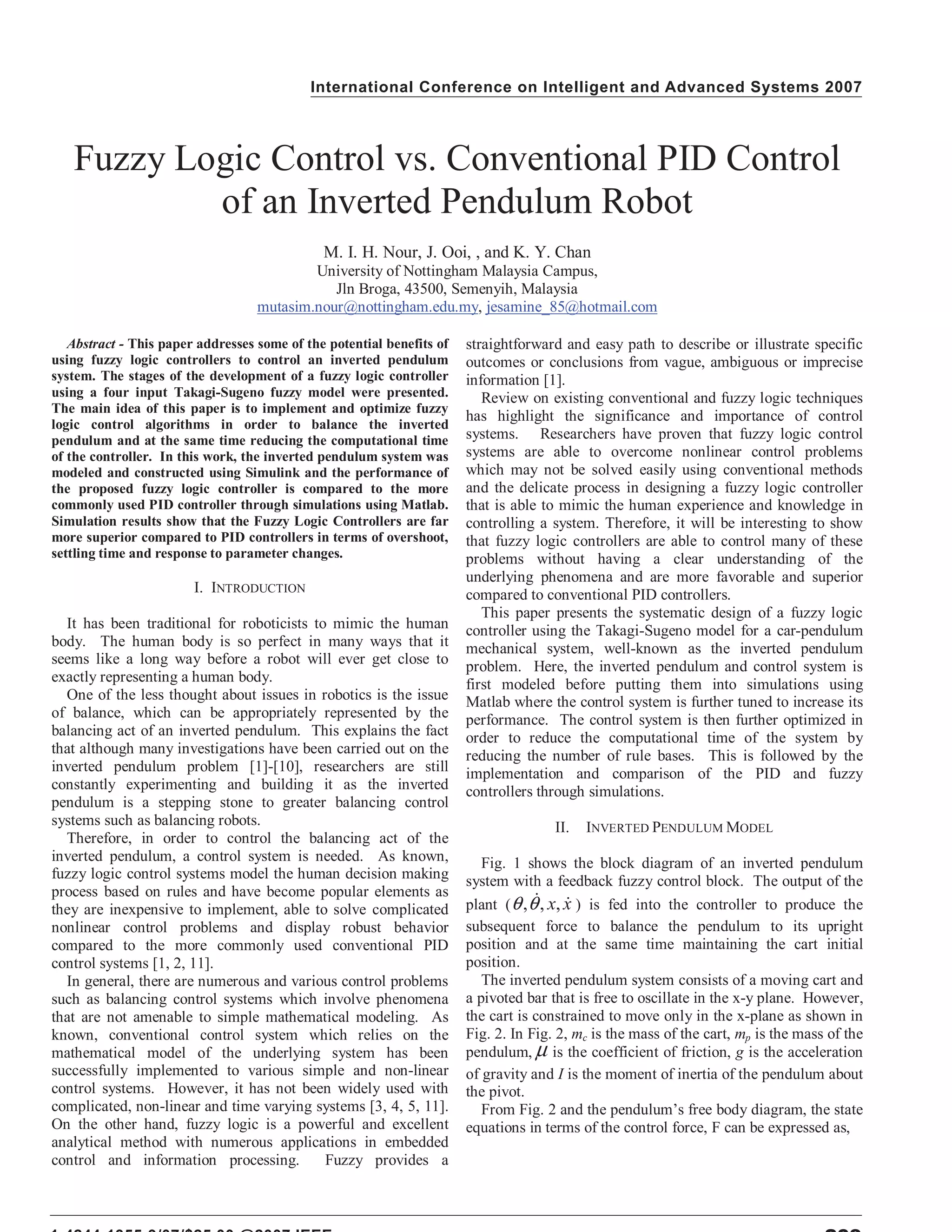 Fuzzy logic control vs. conventional pid | PDF