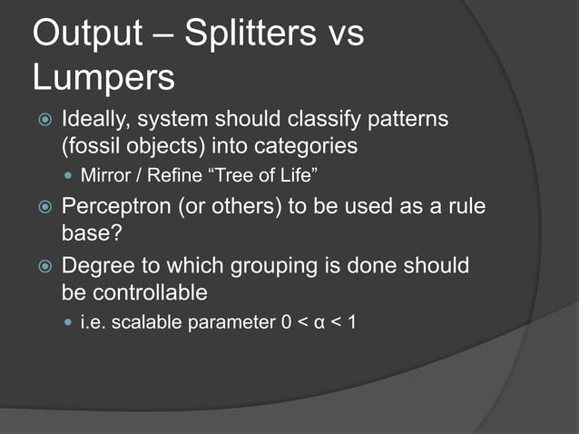 Fuzzy Logic Fossil Classification System | PPTX
