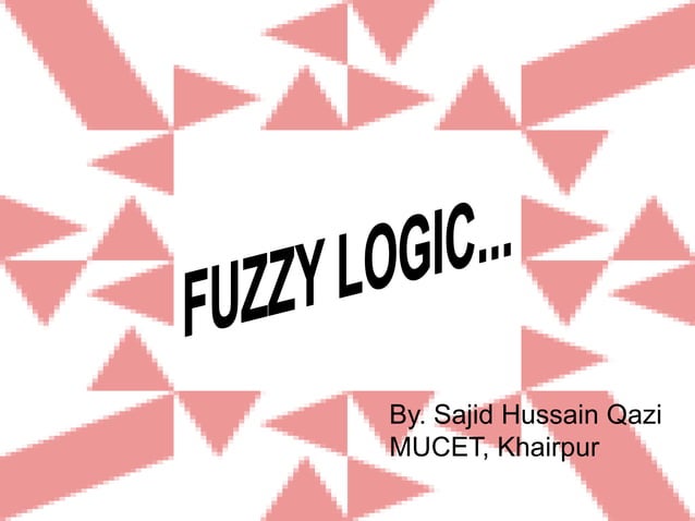 Fuzzy logic and neural networks | PPTX