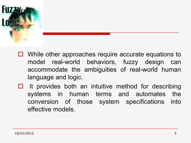 Fuzzy logic and neural networks | PPTX