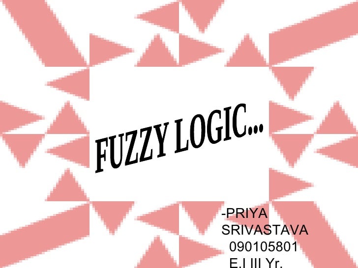 Fuzzy logic ppt