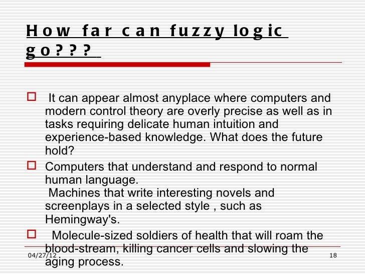 Fuzzy logic ppt