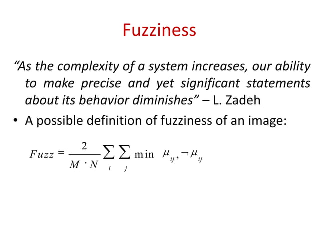 Fuzzy Logic Ppt | PPTX