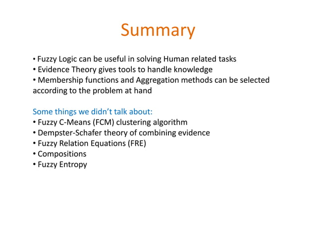 Fuzzy Logic Ppt | PPTX