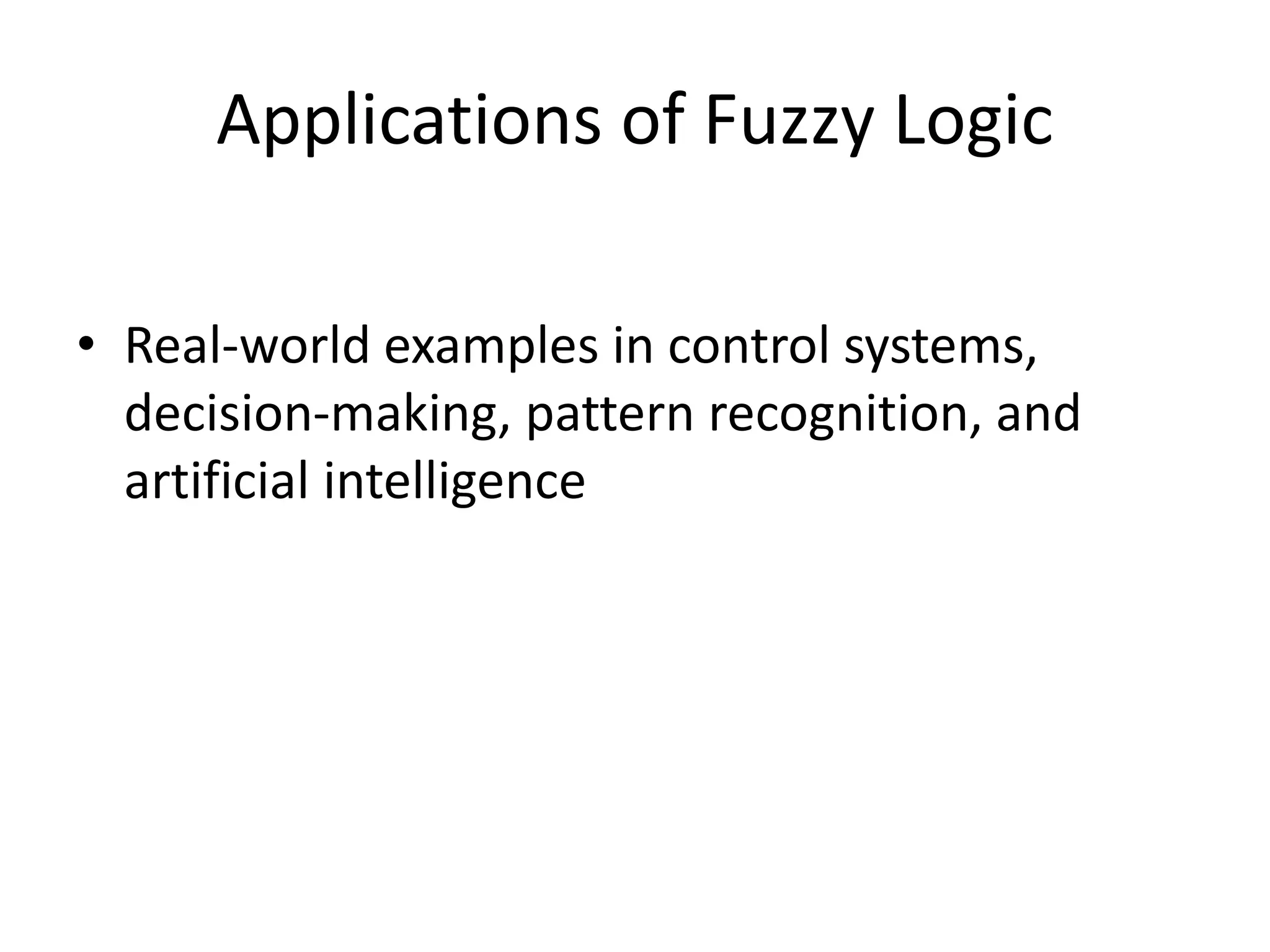 Fuzzy_Logic_Presentation outlines the presentation structure | PPT