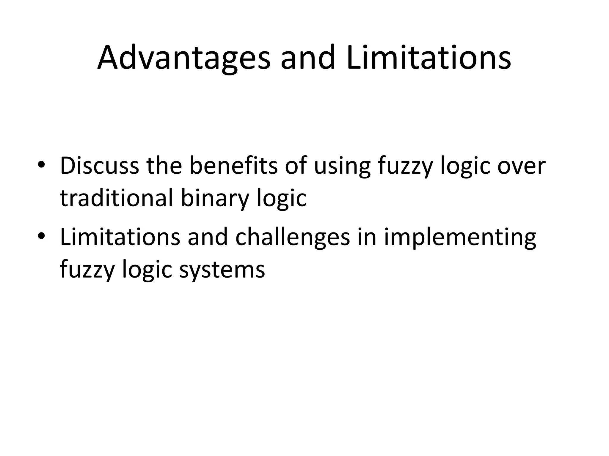 Fuzzy_Logic_Presentation outlines the presentation structure | PPT