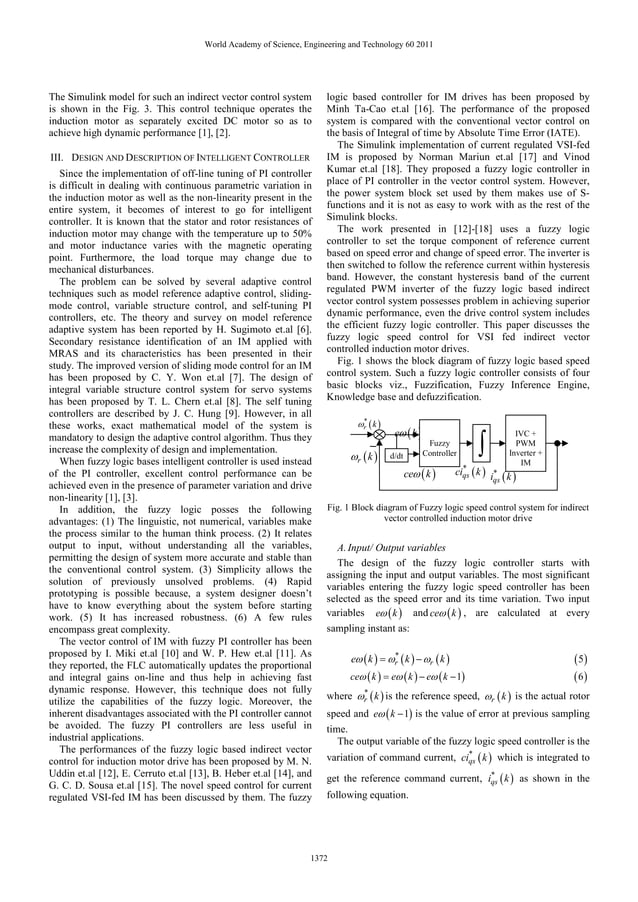 Fuzzy logic speed control of three phase | PDF
