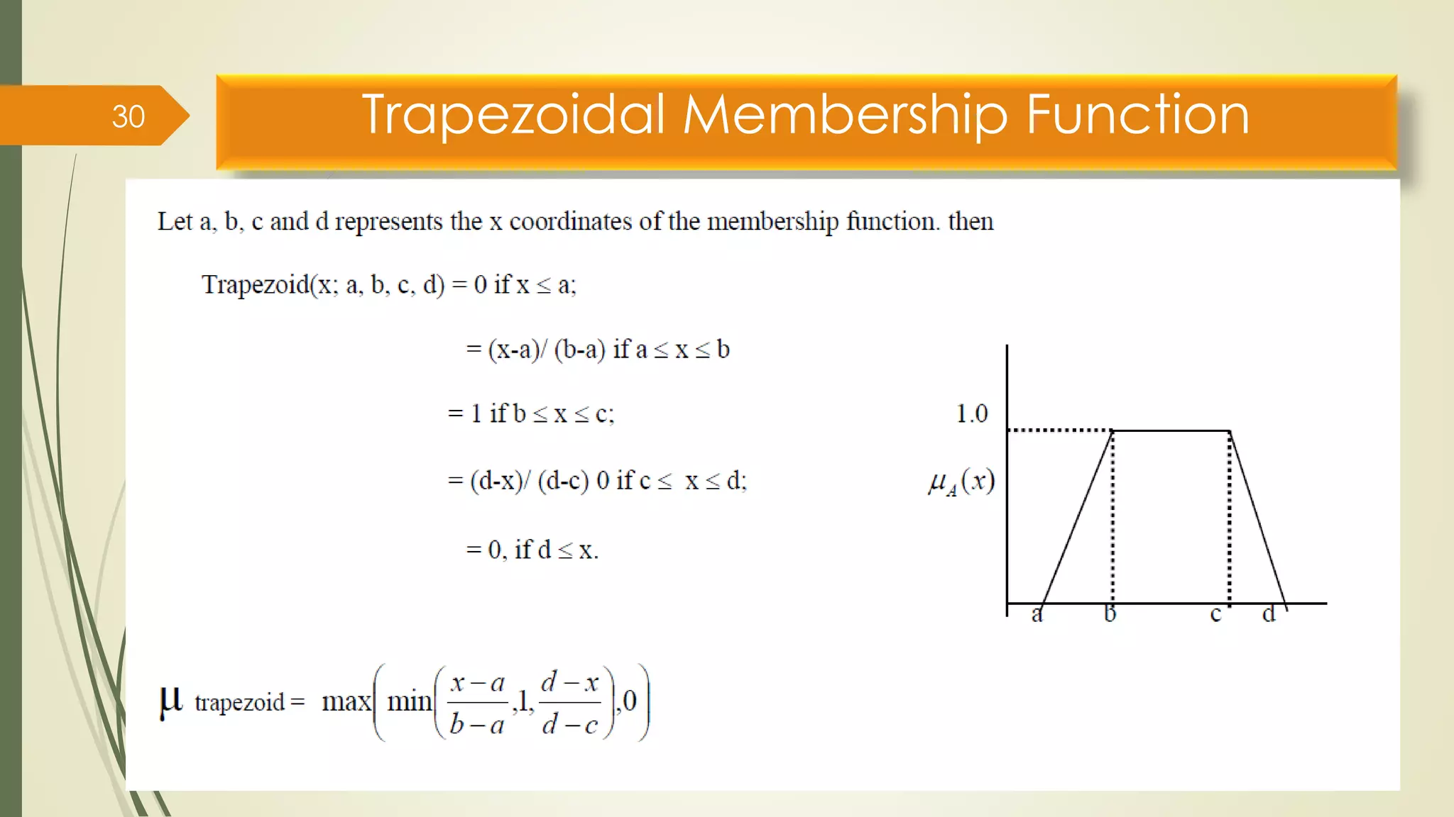 Fuzzy Membership Function Pdf