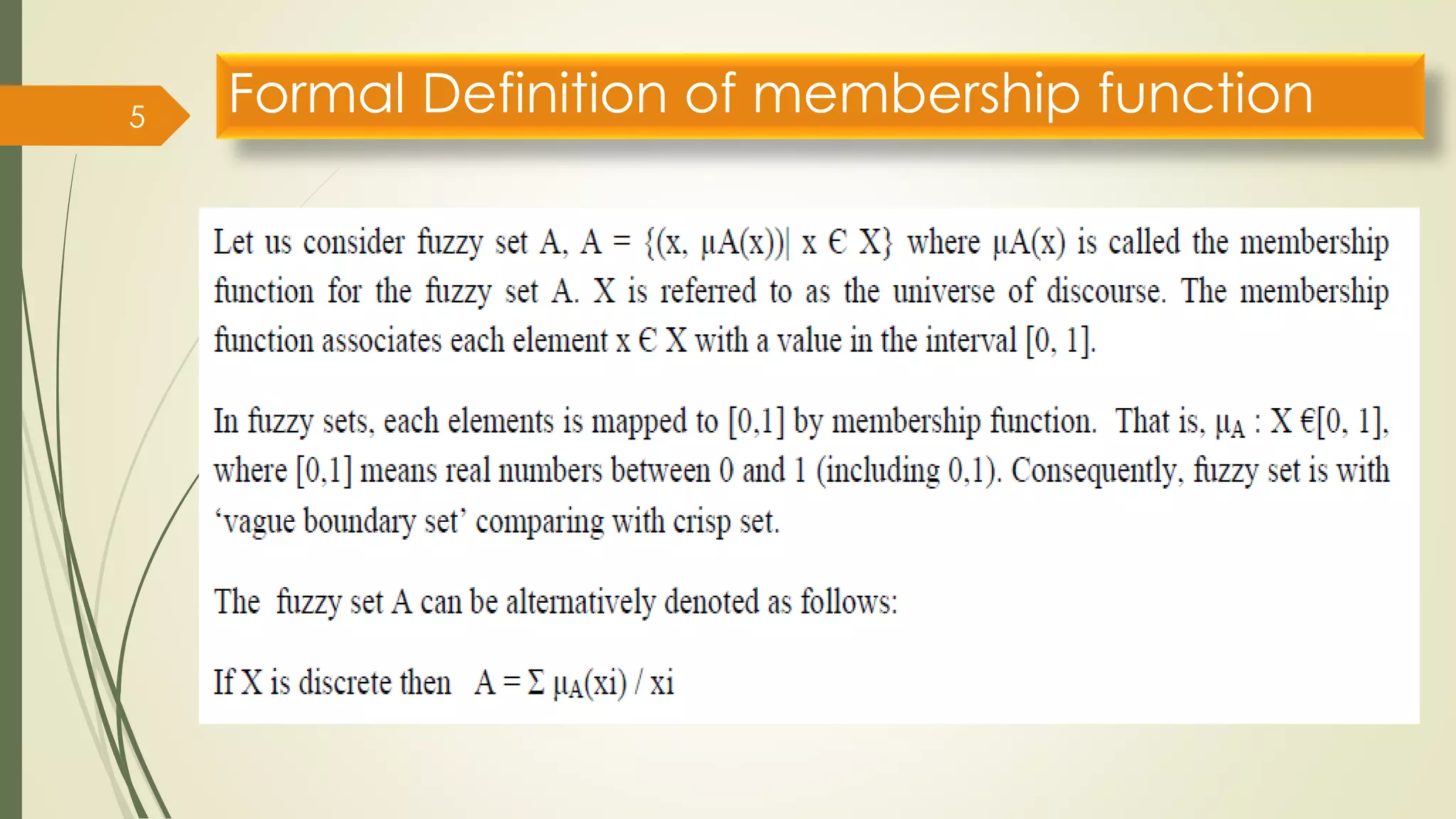 Fuzzy Membership Function Pdf Science