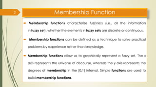 Fuzzy Membership Function | PDF