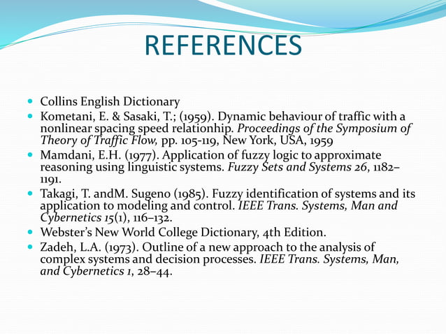 Fuzzy microscopic traffic model | PPTX