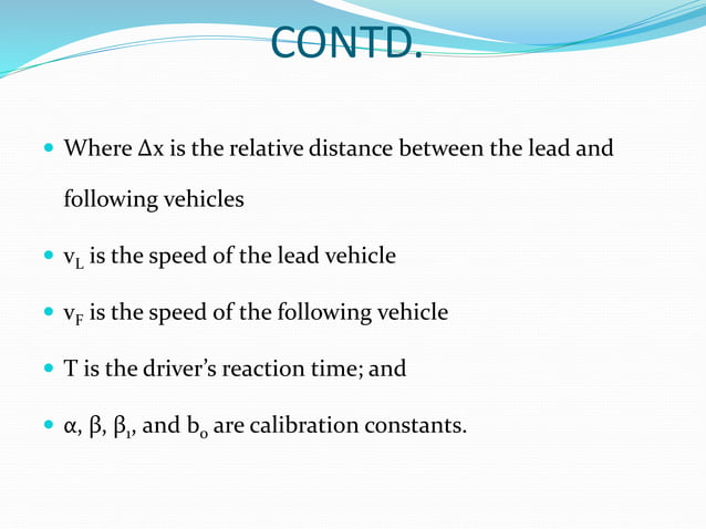 Fuzzy Microscopic Traffic Model Ppt 2021