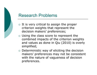 Fuzzy multiple criteria evaluation of conservation buffer placement | PPT
