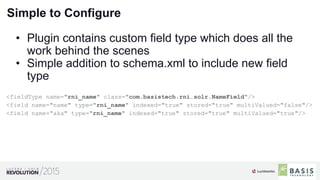 Fuzzy Name Matching in Solr | PPTX