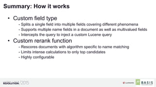 Fuzzy Name Matching in Solr | PPT