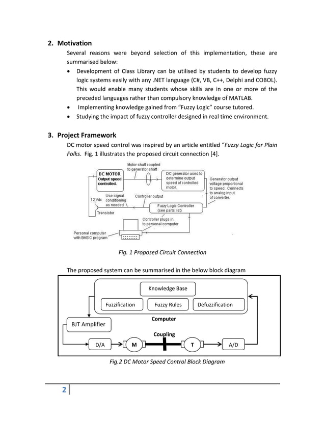 Design And Implementation Of Dc Motor Speed Control Using Fuzzy Logic