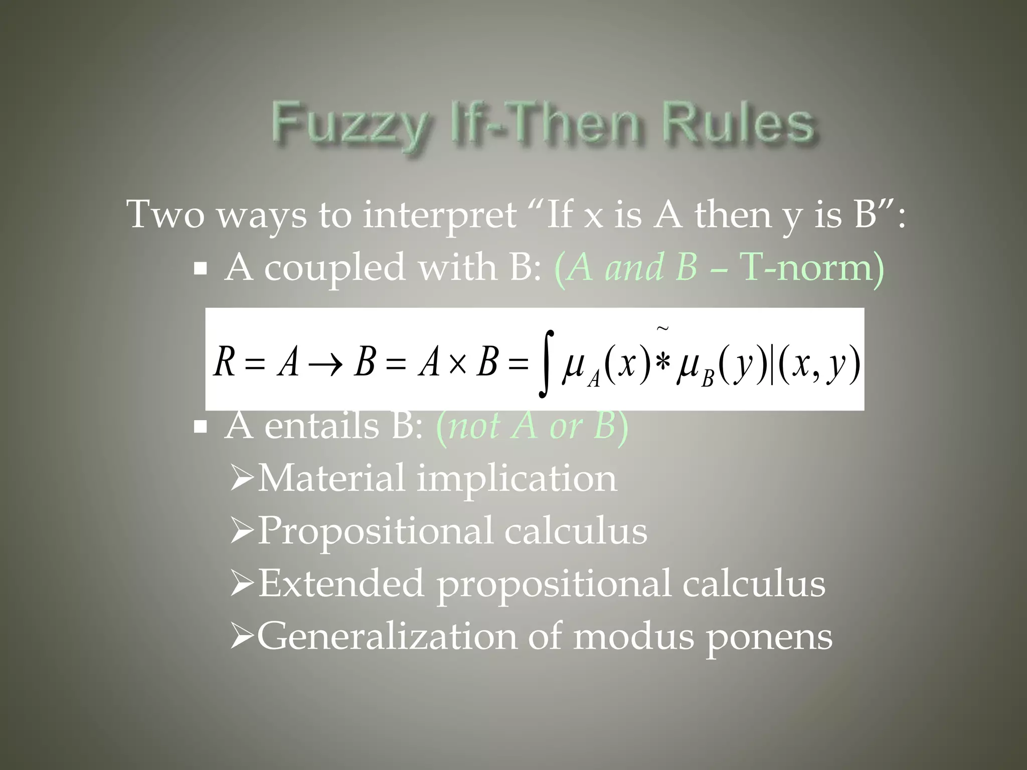 Fuzzy rules and fuzzy reasoning | PPTX