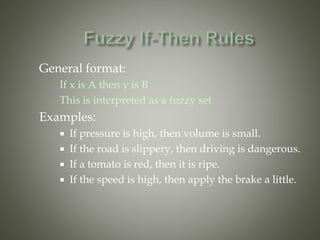 Fuzzy rules and fuzzy reasoning | PPTX
