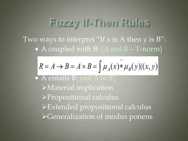 Fuzzy rules and fuzzy reasoning | PPTX | Science
