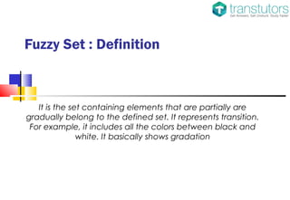 Fuzzy Set | Statistics | PPT