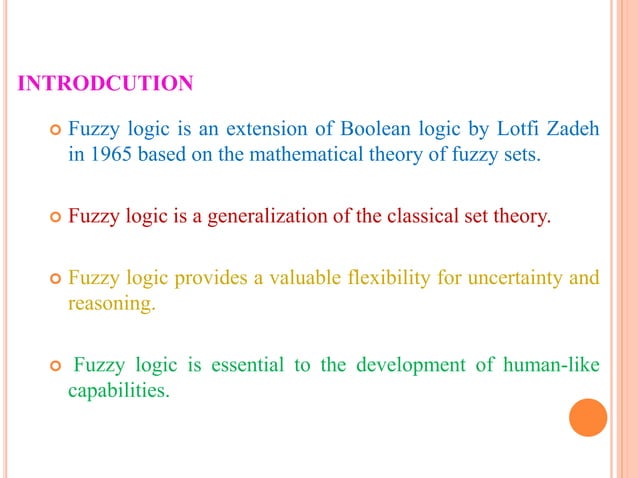 Fuzzy set and its application | PPTX