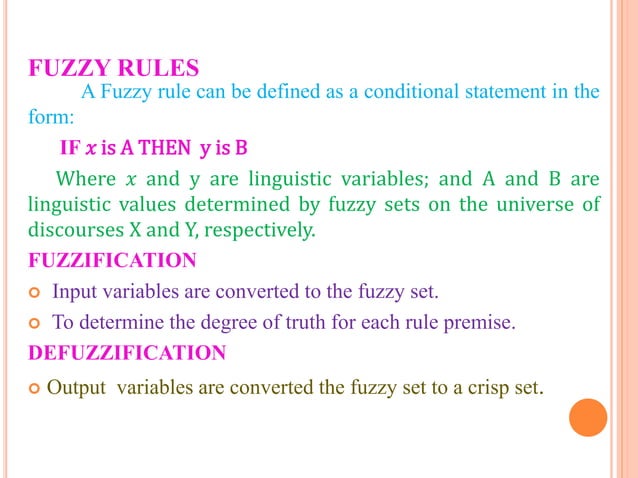 Fuzzy set and its application | PPTX