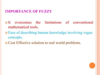 Fuzzy set and its application | PPTX