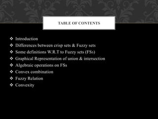 Fuzzy sets | PPTX