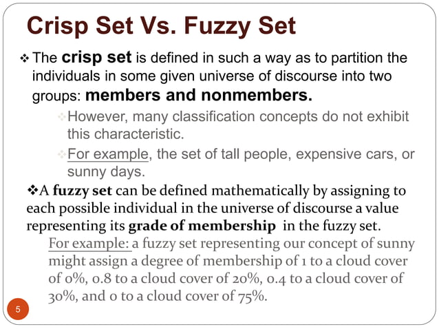 Fuzzy sets | PPT