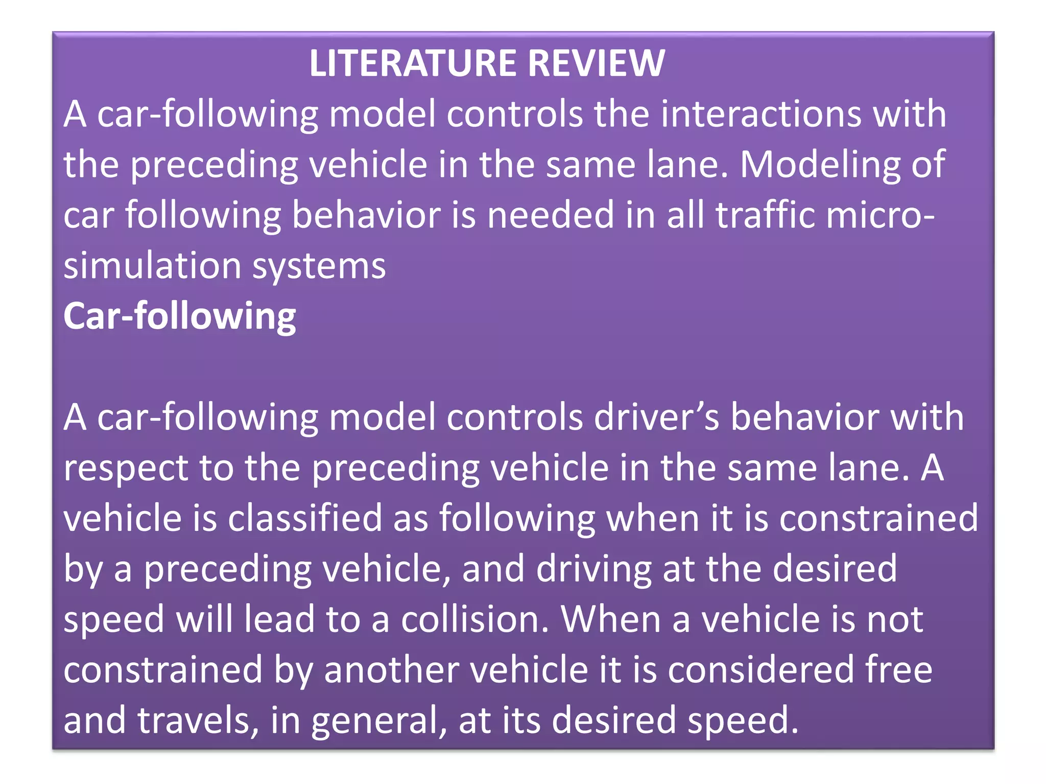Fuzzy Microscopic Traffic Flow Model Pptx Auto Safety Automotive