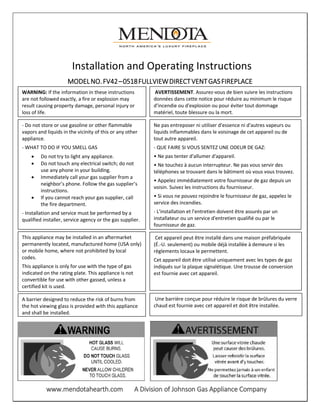 Fv42 installation and operating manual 0518 | PDF