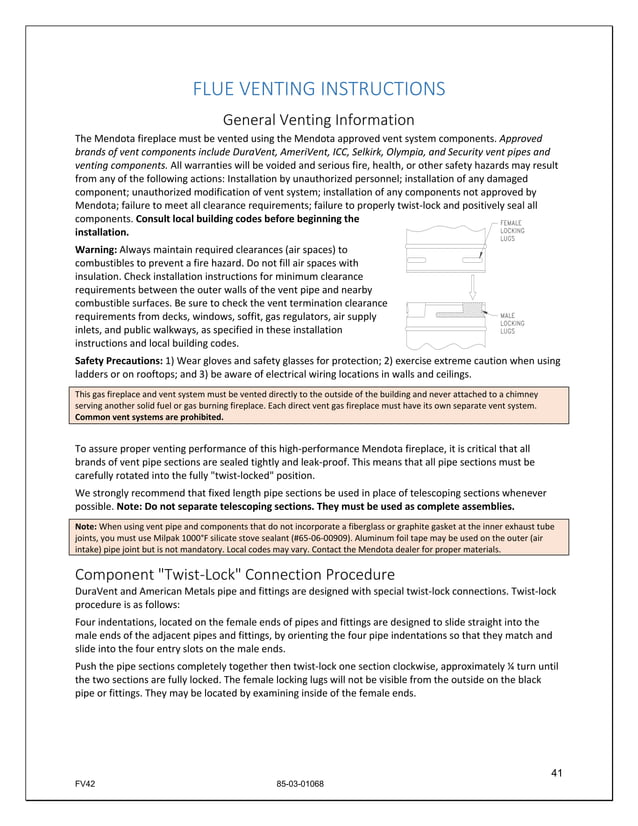 Fv42 installation and operating manual 0518 | PDF