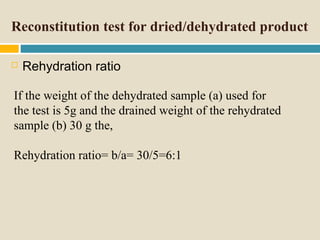 Reconstitution Concentration | PPT