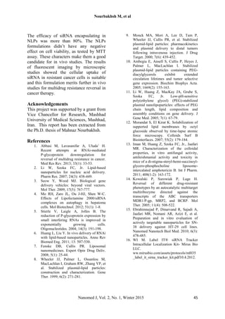 Nanolipoparticles-mediated MDR1 siRNA delivery: preparation ...