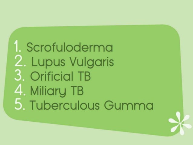Cutaneous Tuberculosis | PPT