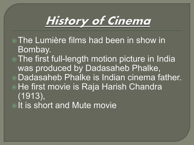 Types of cinema | PPTX