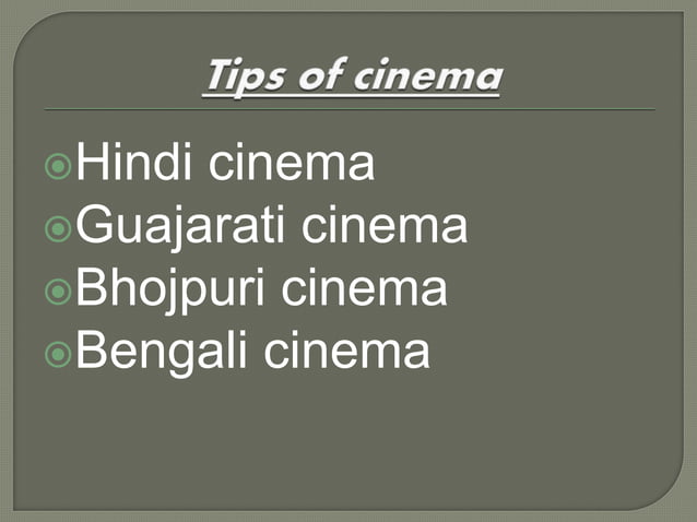 Types of cinema | PPTX