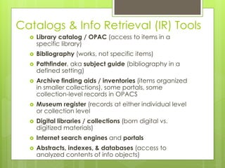 LIS 653, Session 3: Principles and Standards | PPTX