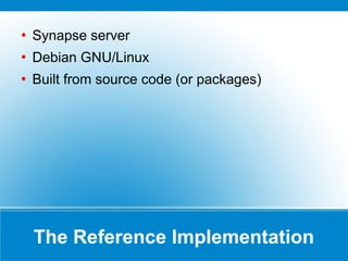 Matrix Is A Protocol; Synapse Is The Matrix Server | PPT