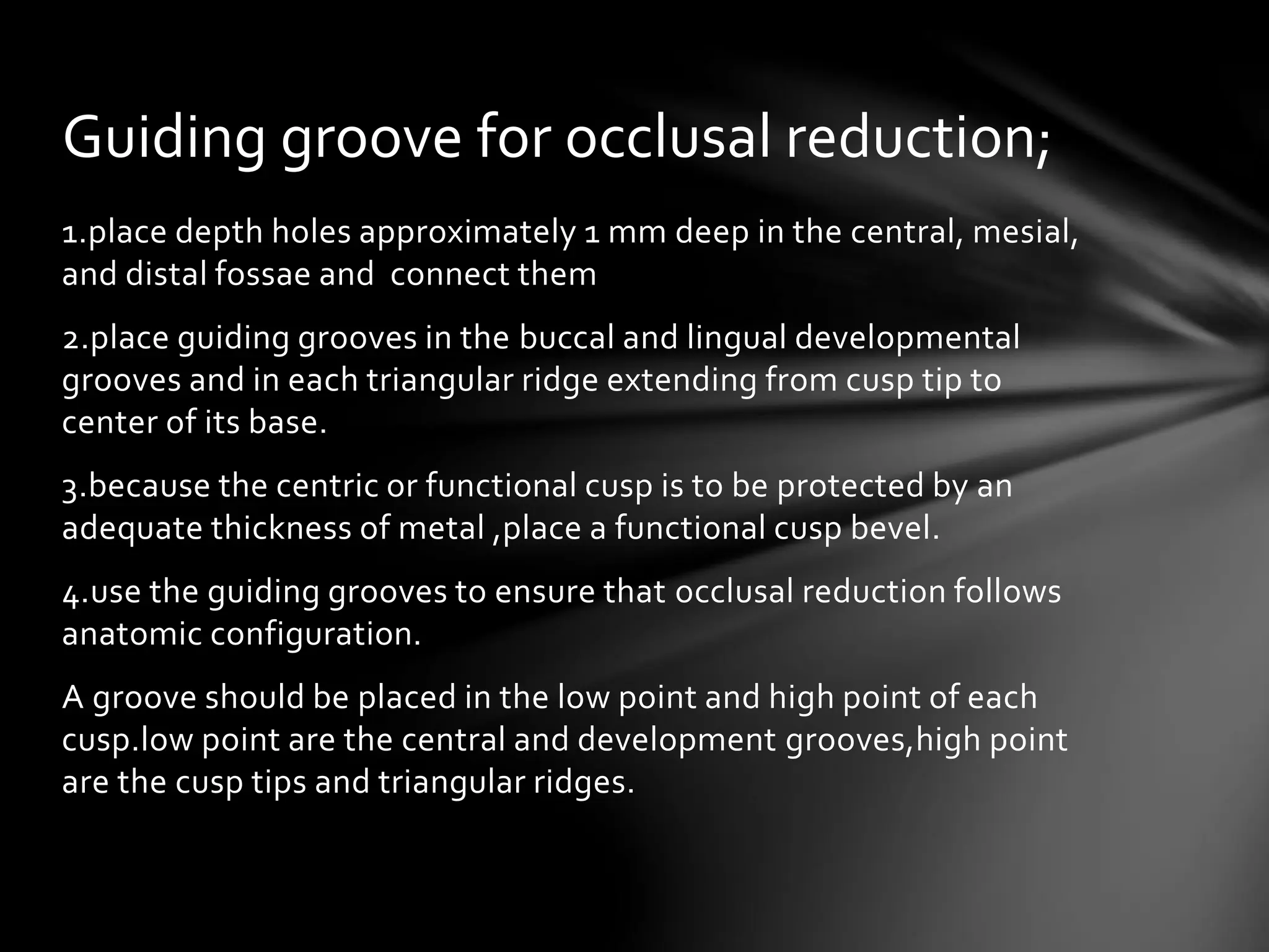 full veneer tooth preparation principals and steps | PPTX