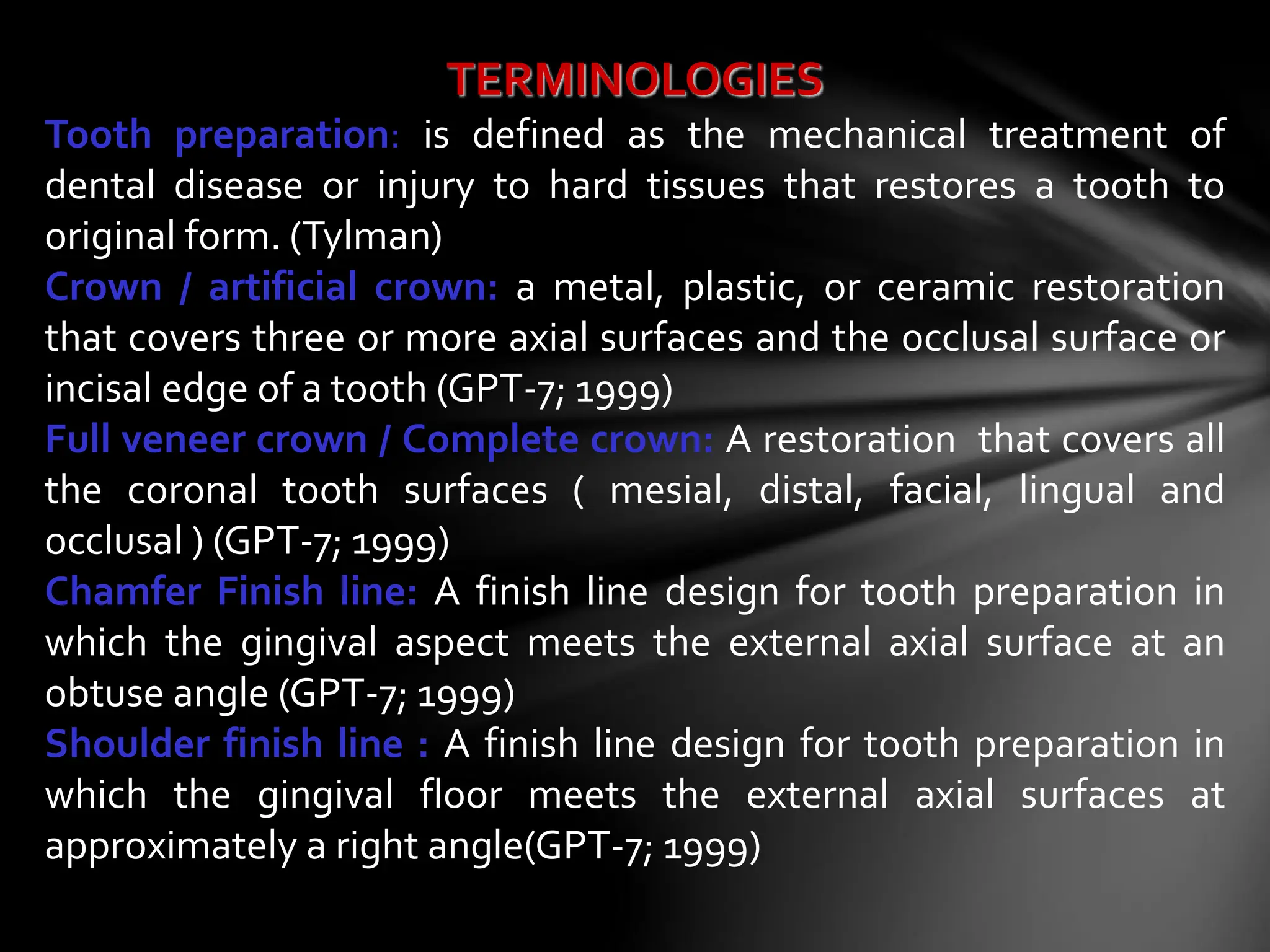full veneer tooth preparation principals and steps | PPTX