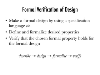 Formal Verification | PDF